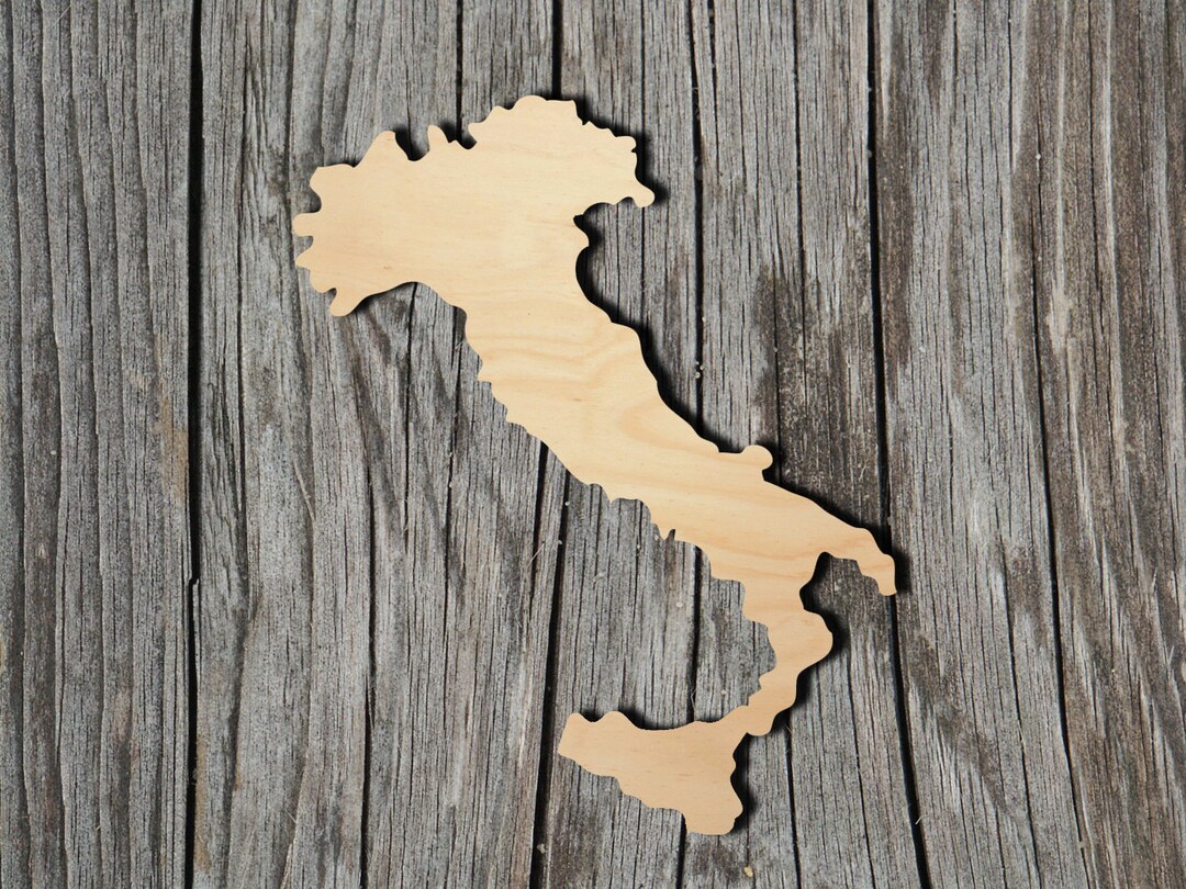 Italy - Laser Cut Unfinished Wood Cutout Shapes - Always Check Sizes ...