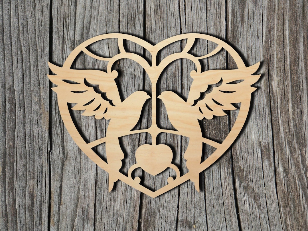Heart Shape - Laser Cut Unfinished Wood Cutout Shapes - Always Check ...