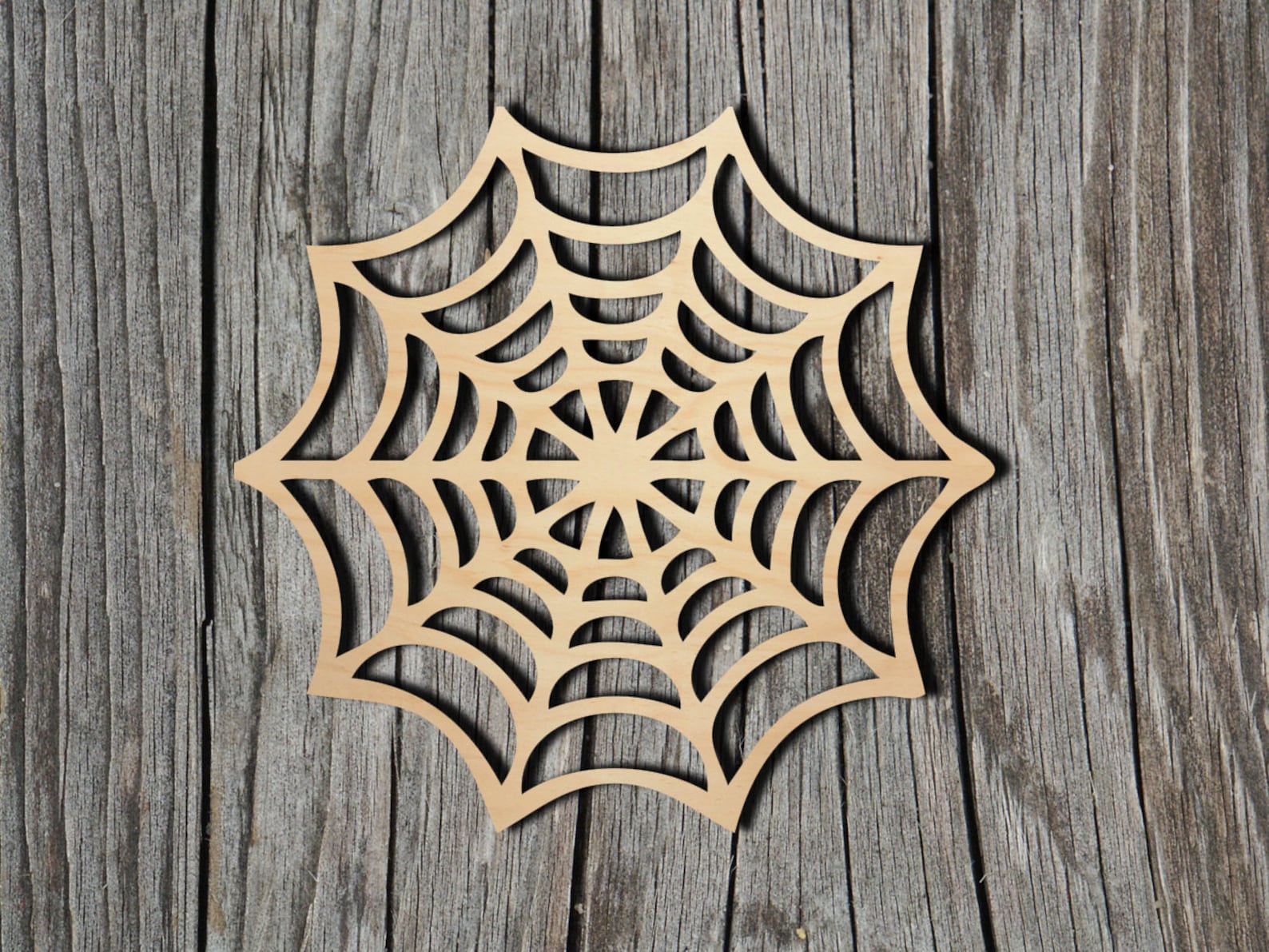 Spider Web Shape Multiple Sizes Laser Cut Unfinished Wood | Etsy
