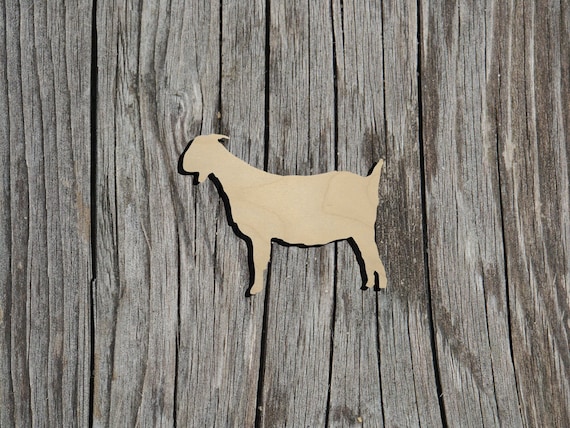 Boer Goat Shape Laser Cut Unfinished Wood Cutout Shapes - Etsy