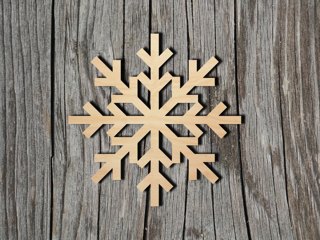 Snowflake Shape - Laser Cut Unfinished Wood Cutout Shapes - Always ...