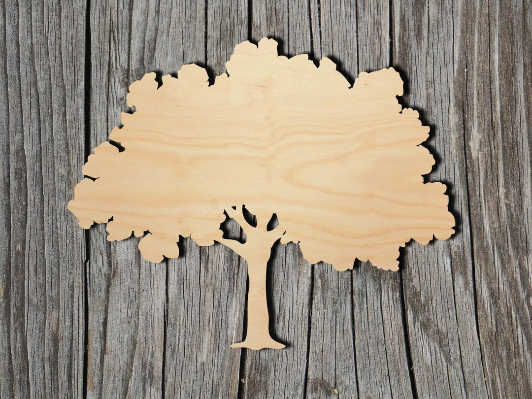Cherry Tree Shape - Laser Cut Unfinished Wood Cutout Shapes - Always ...