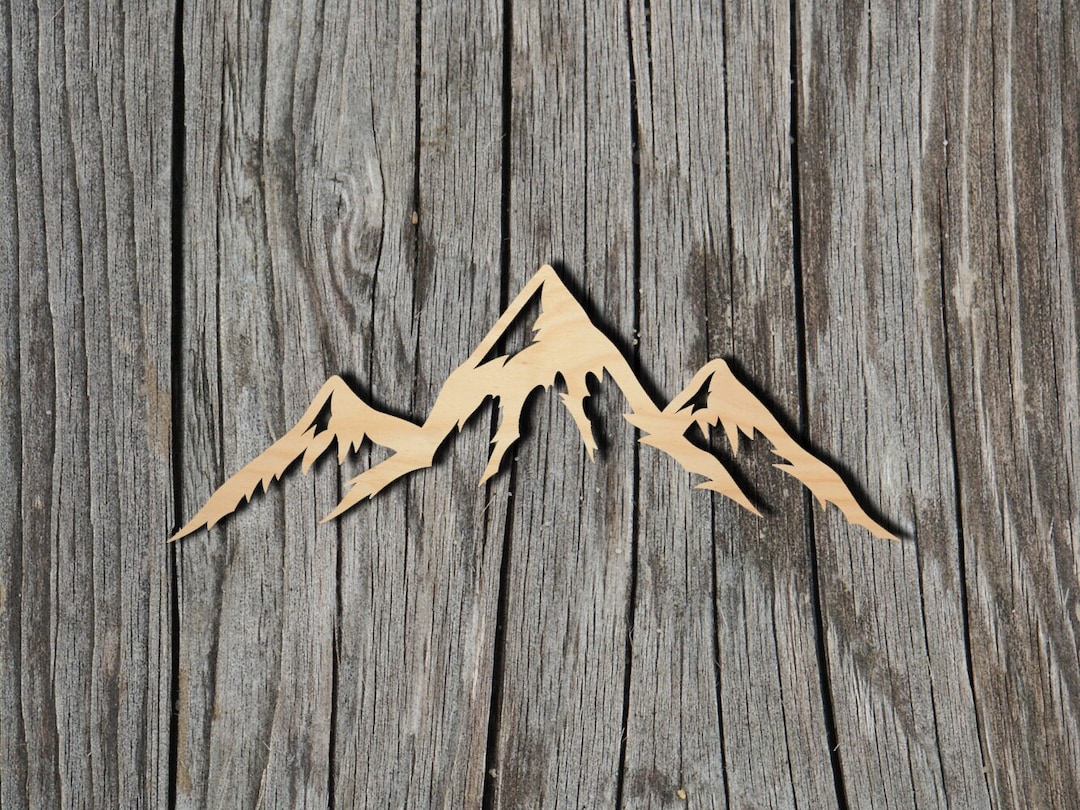 Mountains - Laser Cut Unfinished Wood Cutout Shapes - Always Check ...