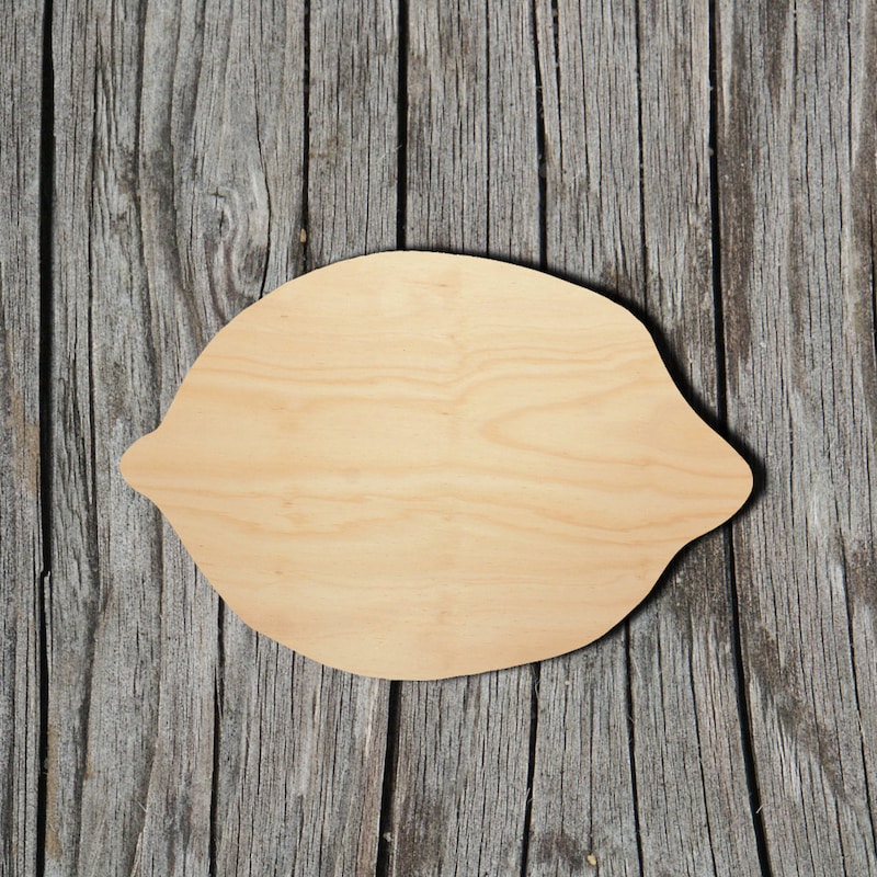 Lemon Wood Cutout - Etsy