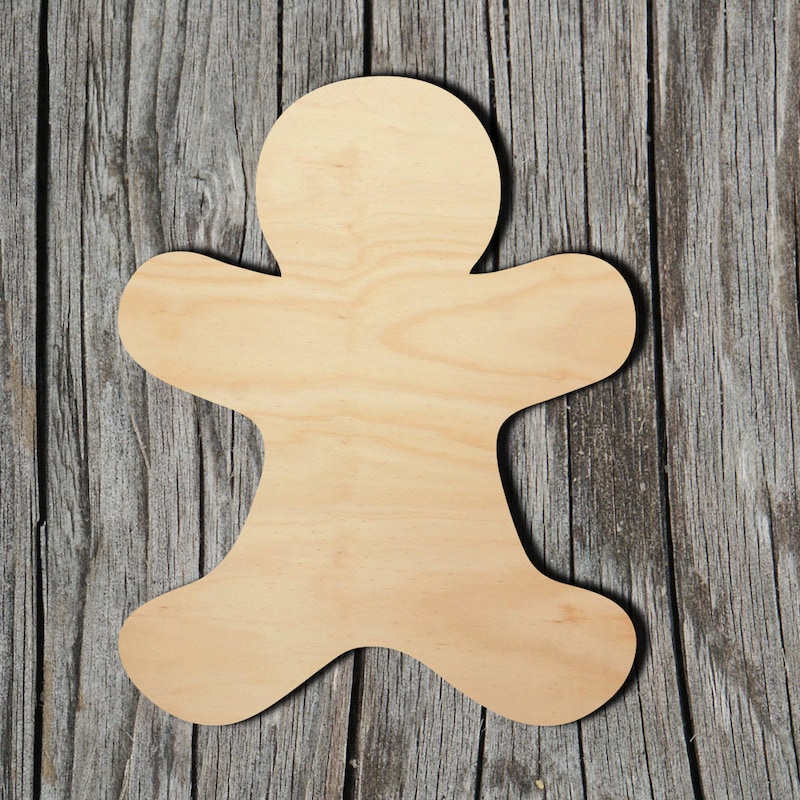 Wood Gingerbread Man - Etsy
