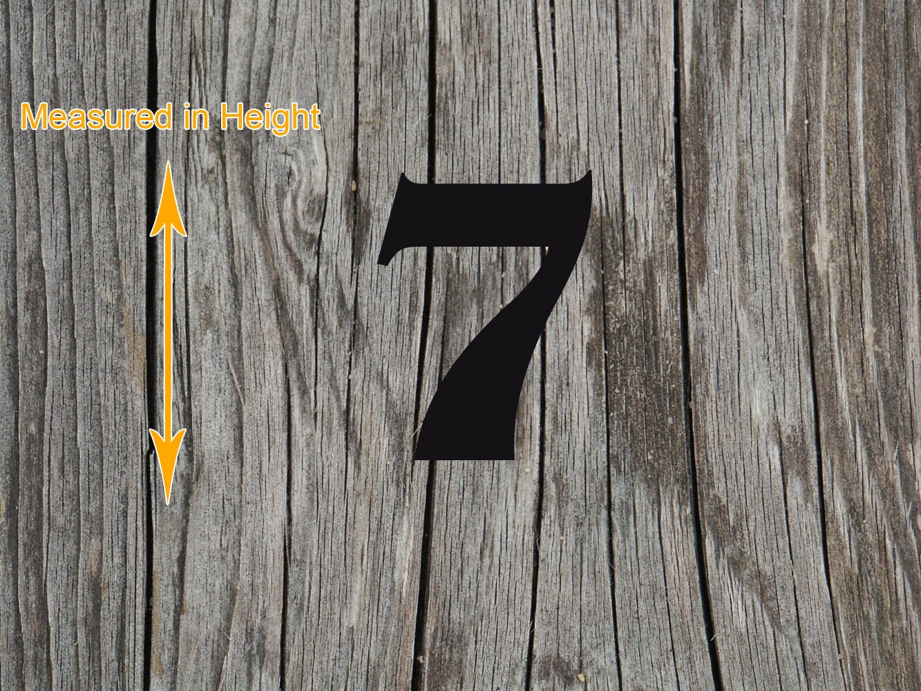 Seven Numbers Type 2 Laser Cut Unfinished Wood Cutout | Etsy