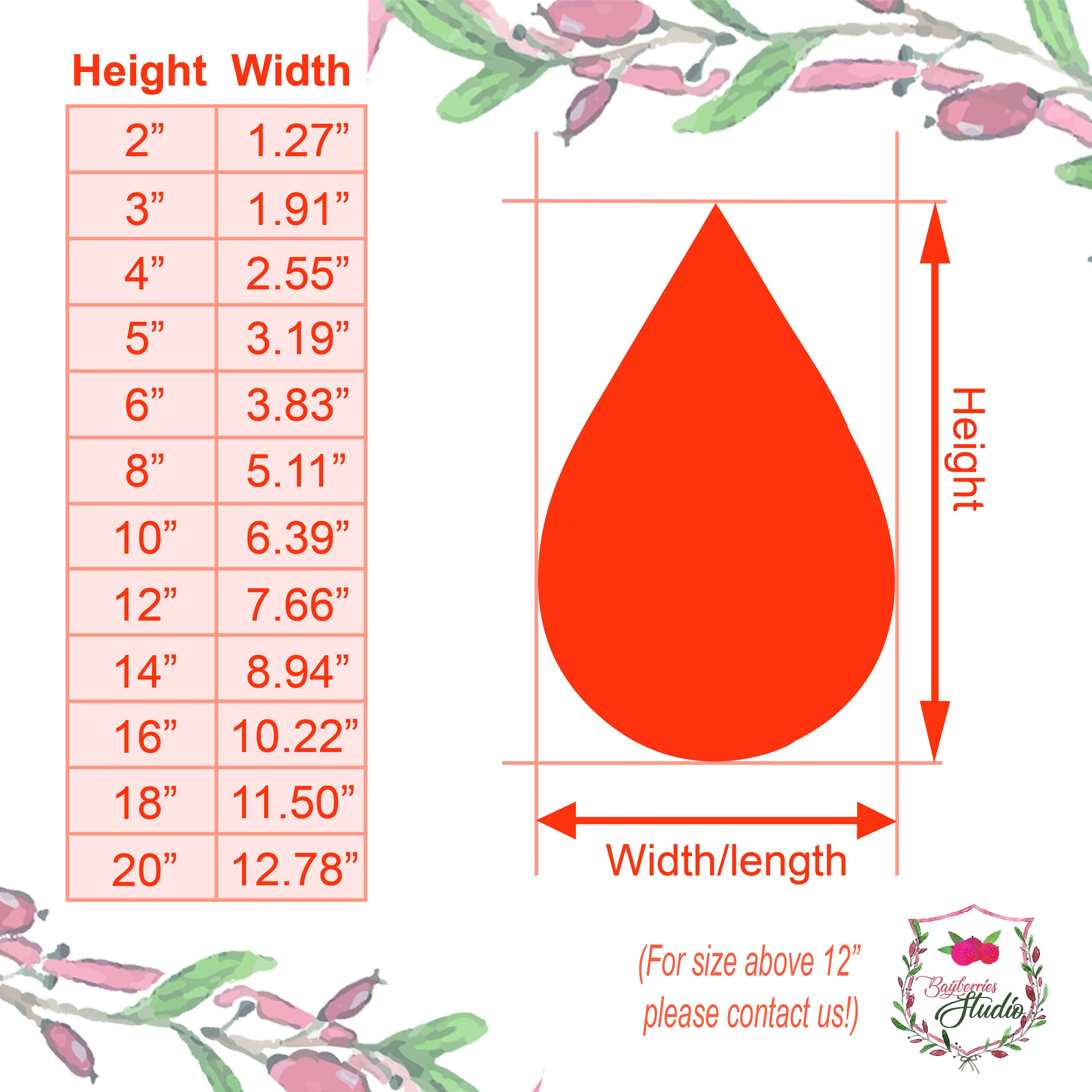 Water Drop - Laser Cut Unfinished Wood Cutout Shapes - Always Check ...