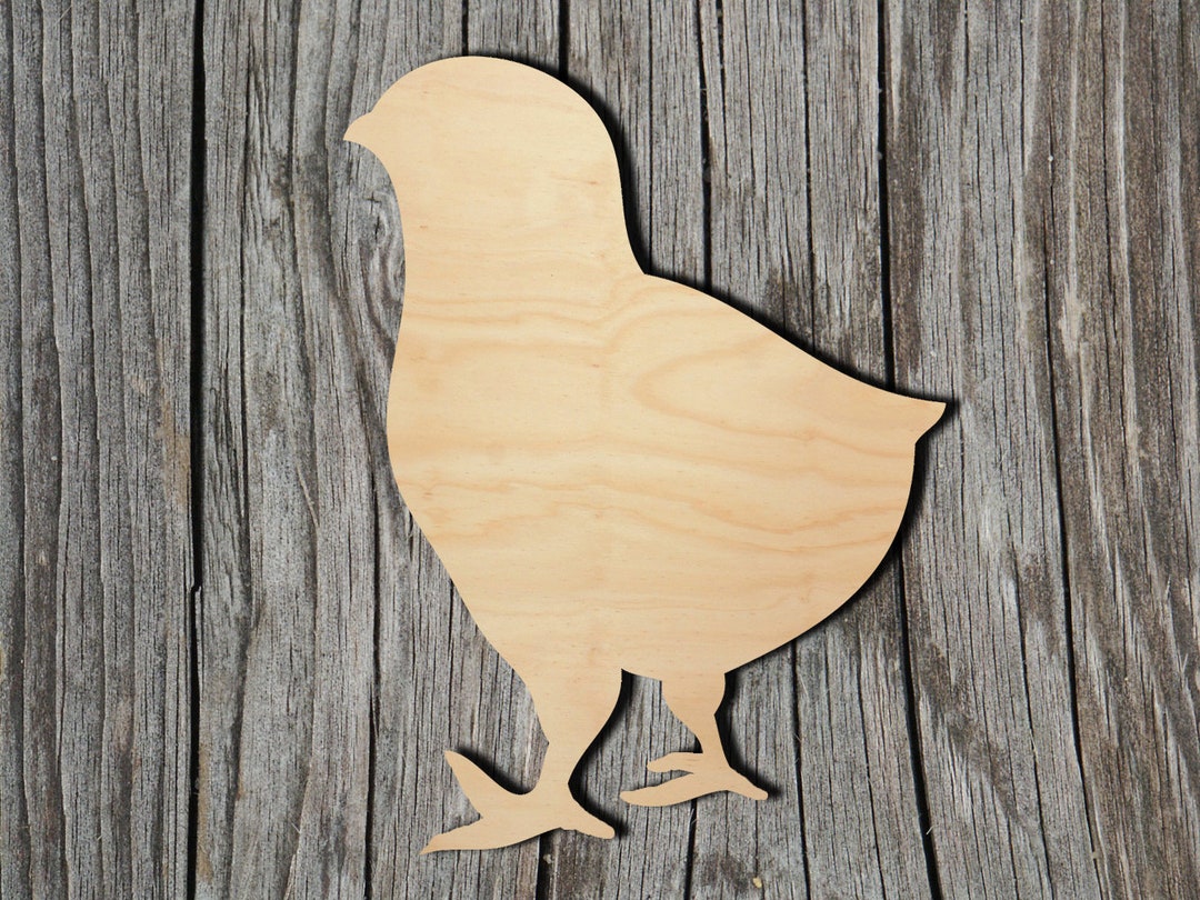 Baby Chick Shape - Laser Cut Unfinished Wood Cutout Shapes - Always ...