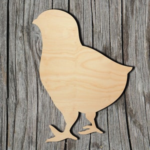 Baby Chick Shape - Laser Cut Unfinished Wood Cutout Shapes - Always ...