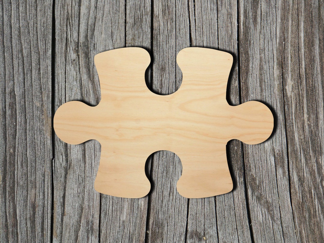 Puzzle Piece - Non-interlocking - Laser Cut Unfinished Wood Cutout ...