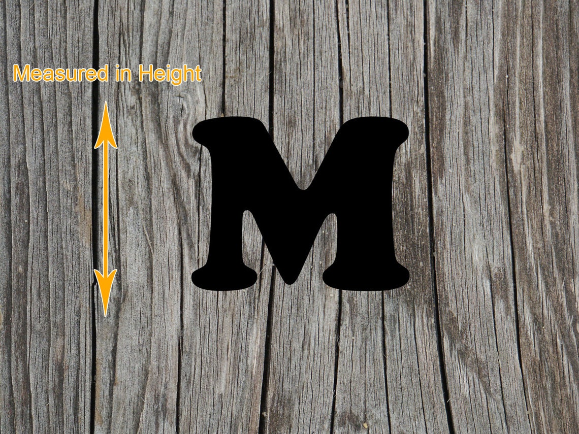 M Upper Case Letter Type 1 Laser Cut Unfinished Wood - Etsy