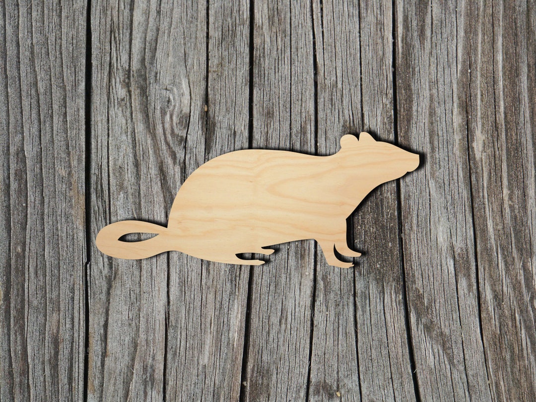 Rat - Multiple Sizes - Laser Cut Unfinished Wood Cutout Shapes - Etsy