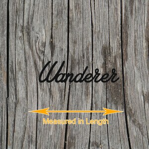 Wanderer Wood Sign - Laser Cut Unfinished Wood Cutout Shapes - Always ...