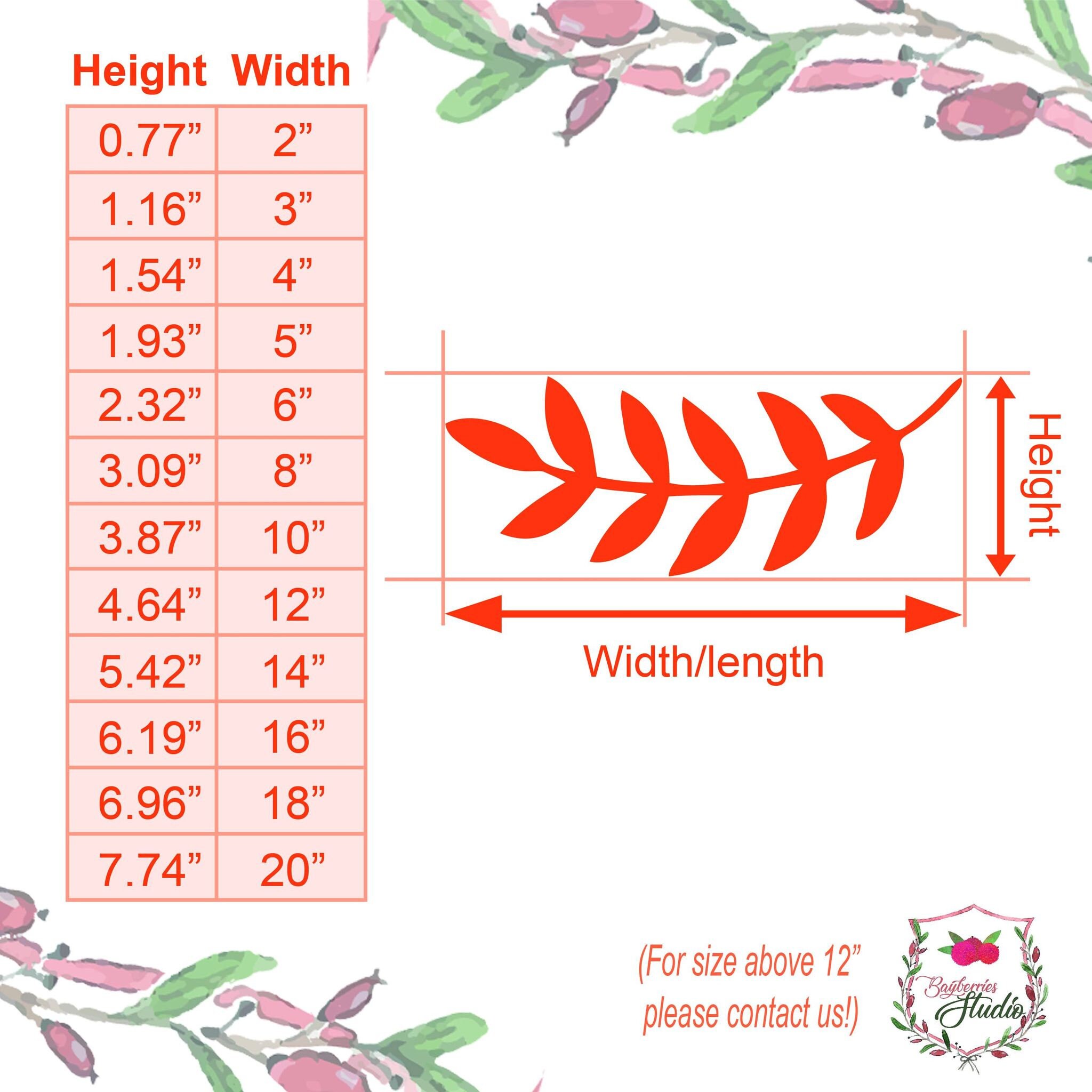 Vine Shape - Laser Cut Unfinished Wood Cutout Shapes - Always Check ...