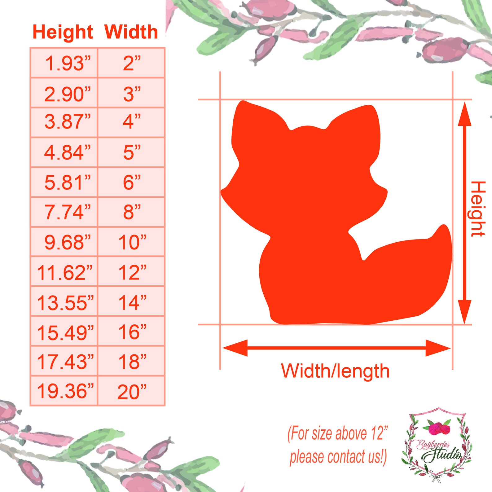 Fox Wildlife Laser Cut Unfinished Wood Cutout Shapes | Etsy