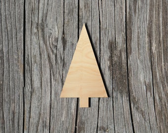 Pine Tree Shape Multiple Sizes Laser Cut Unfinished Wood Cutouts Shapes ...
