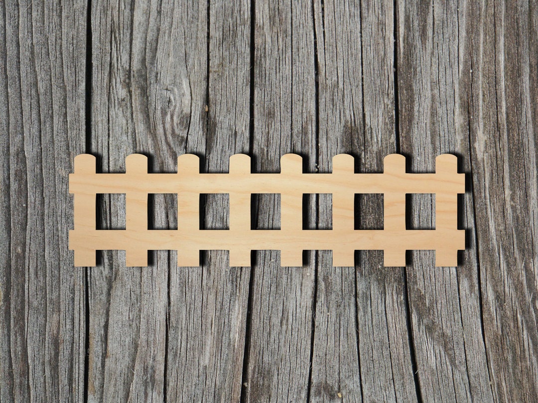 Fence - Laser Cut Unfinished Wood Cutout Shapes - Always Check Sizes ...