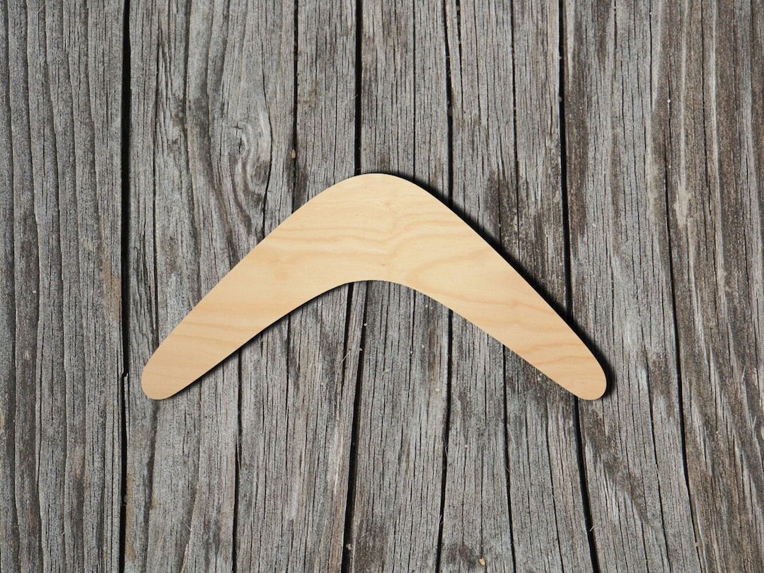 Boomerang Shape - Laser Cut Unfinished Wood Cutout Shapes - Always ...