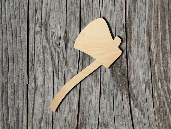 Axe Shape Laser Cut Unfinished Wood Cutout Shapes Always - Etsy