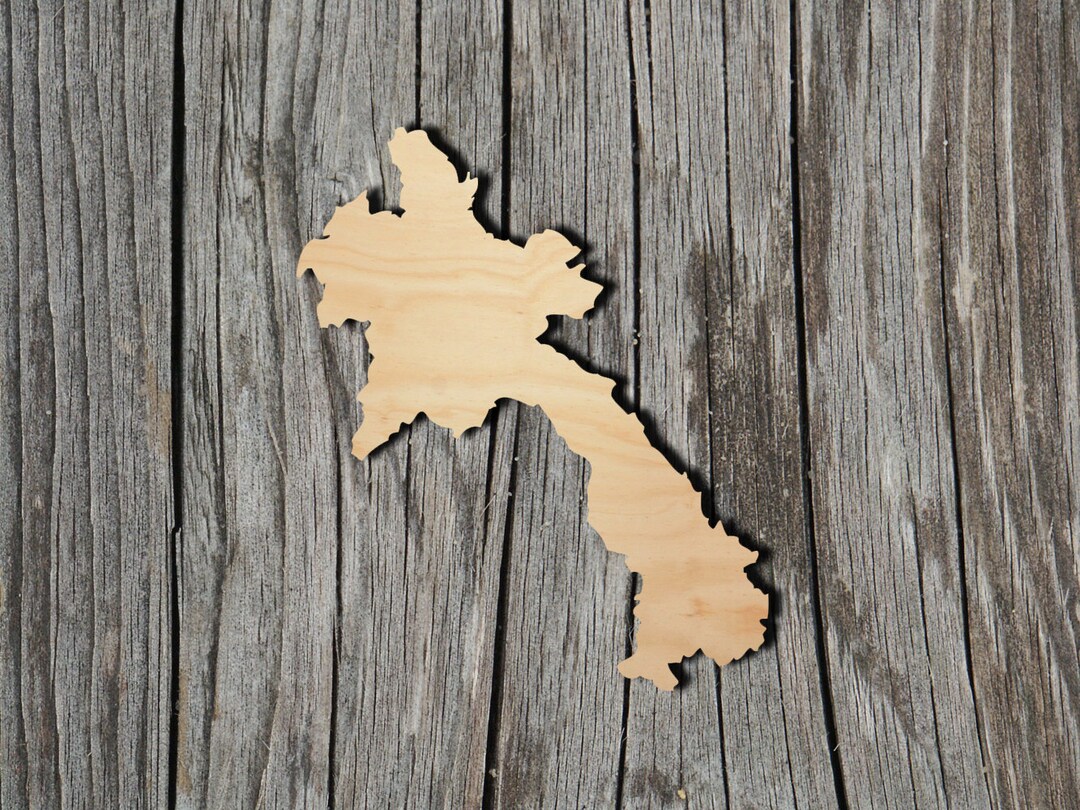 Laos - Laser Cut Unfinished Wood Cutout Shapes - Always Check Sizes and ...