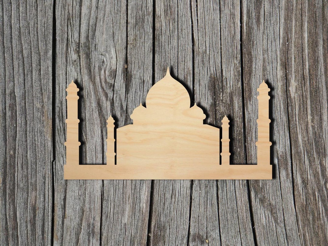 Taj Mahal Shape - Laser Cut Unfinished Wood Cutout Shapes - Always ...