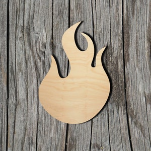 Flame Shape - Laser Cut Unfinished Wood Cutout Shapes - Always Check ...