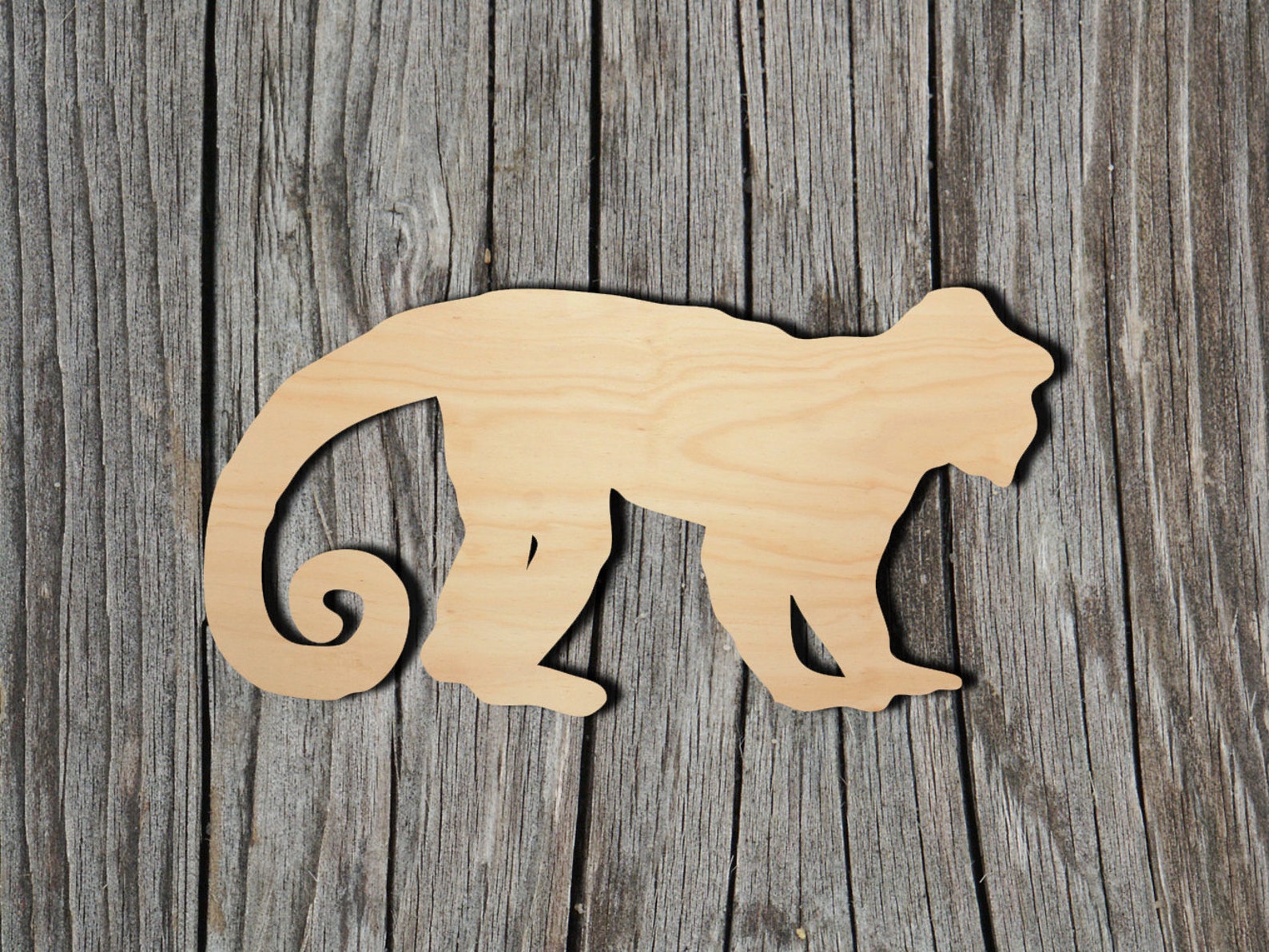 Monkey Shape Laser Cut Unfinished Wood Cutout Shapes - Etsy
