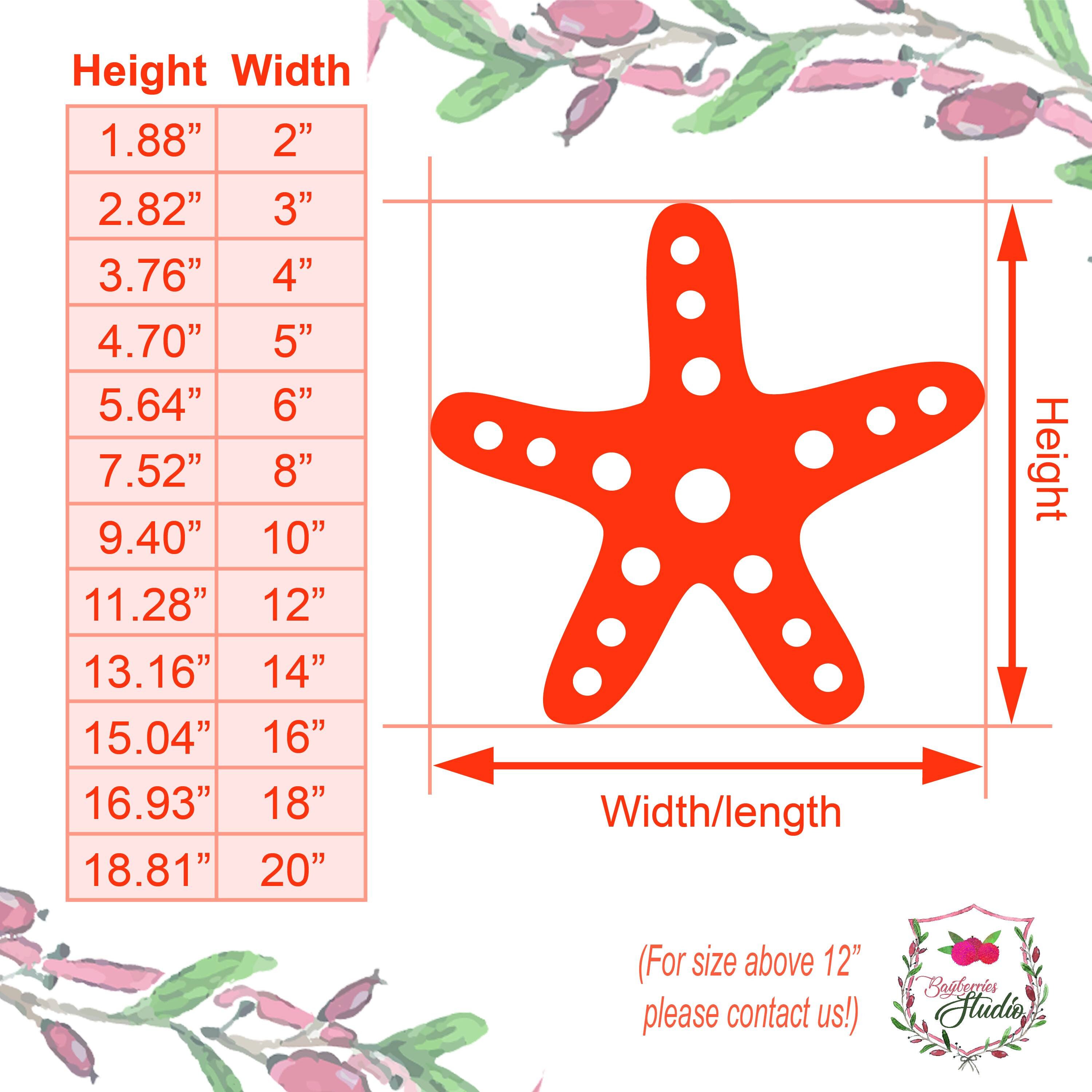 Starfish Laser Cut Unfinished Wood Cutout Shapes Always - Etsy