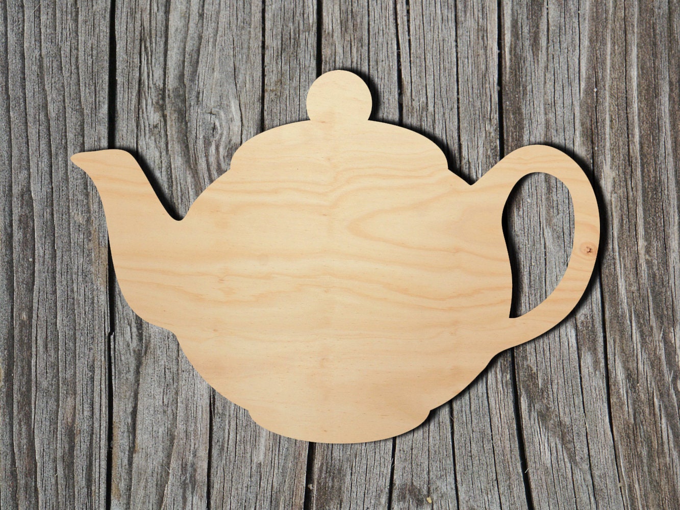 Teapot Shape Laser Cut Unfinished Wood Cutout Shapes - Etsy