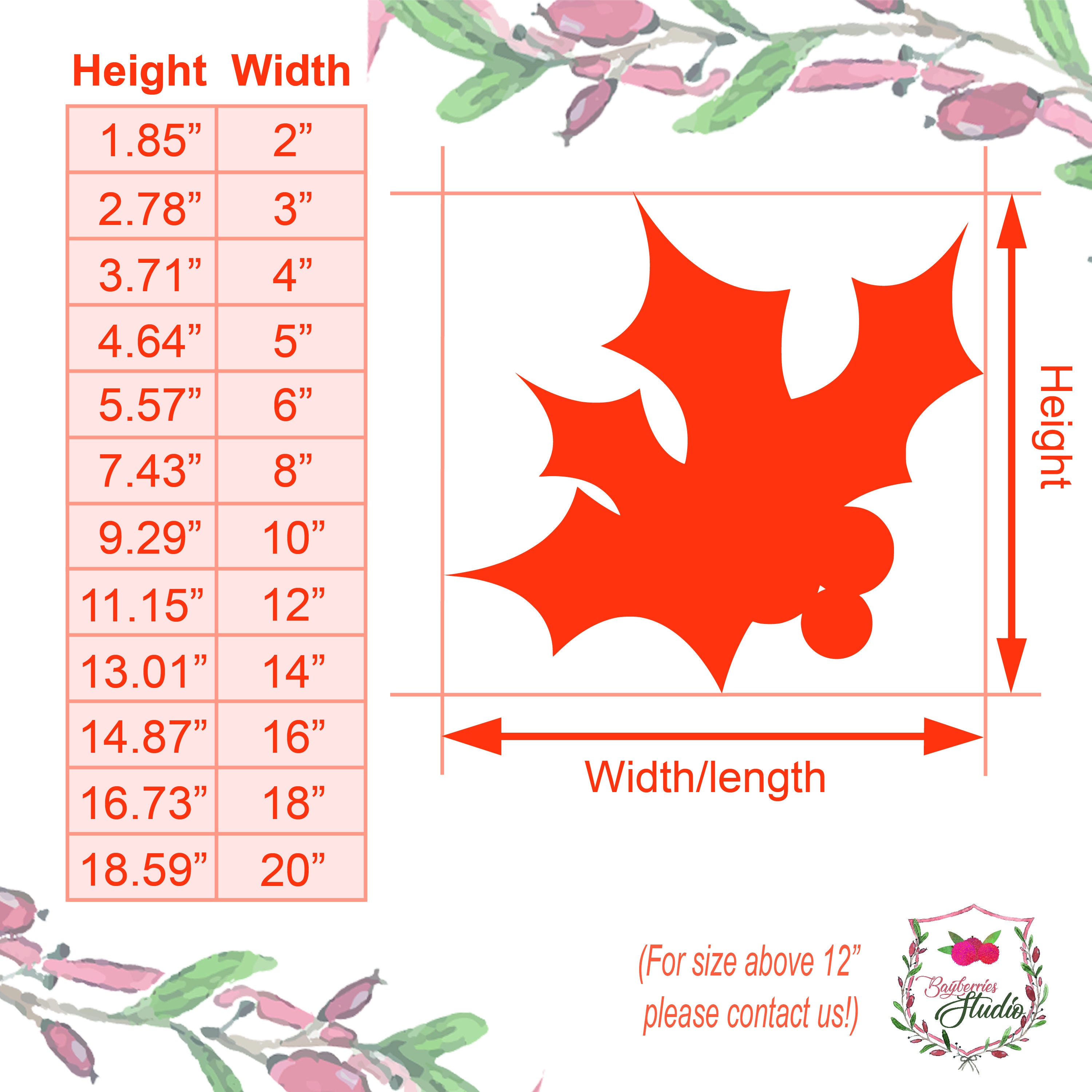 Holly Laser Cut Unfinished Wood Cutout Shapes Always Check - Etsy