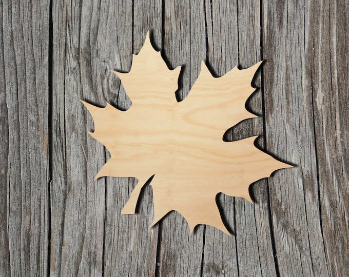Fall Leaves Shaped Craft Wood, Maple Leaf, Oak Leaf, Tiered Tray Decor ...