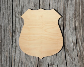 Laser Cut Police Badge | Etsy