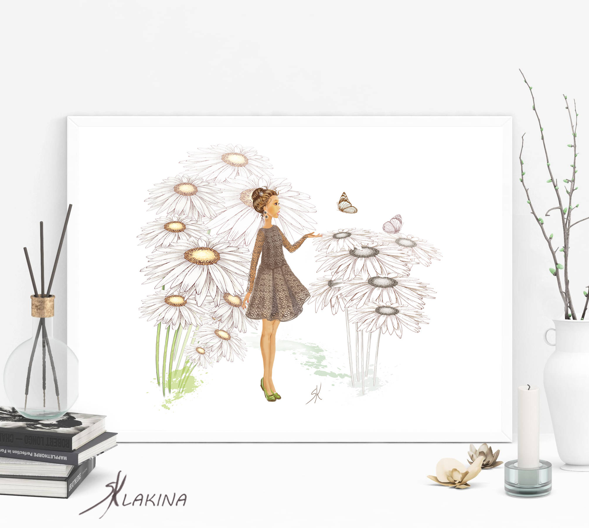 Daisies Art Print Daisies Poster Daisies Gift Daisies | Etsy