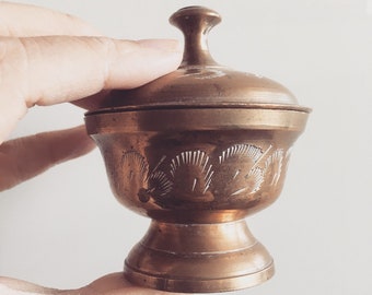 Brass container | Etsy