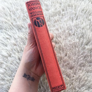 Vintage Joseph Vance by William De Morgan Book / Hardcover Red ...