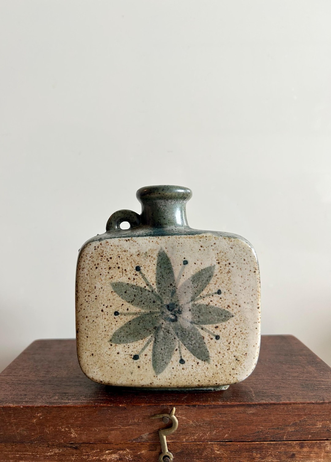 Vintage Ceramic Tucci Japan Speckled Atomic Sake Jug/ Handmade Japanese ...