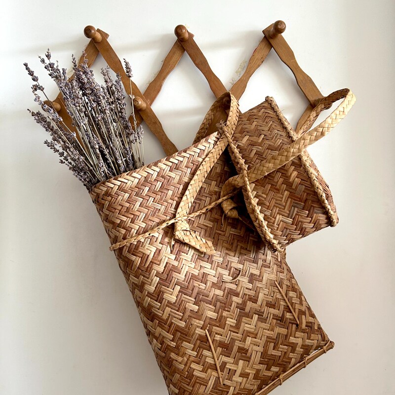 Rattan Backpack - Etsy