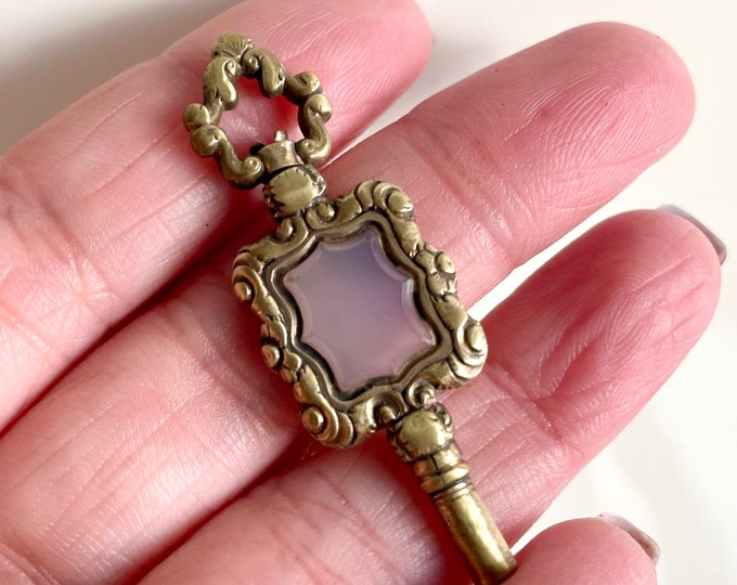 Antique Victorian Rolled Gold Watch Key/ornate Gold-filled Carnelian ...
