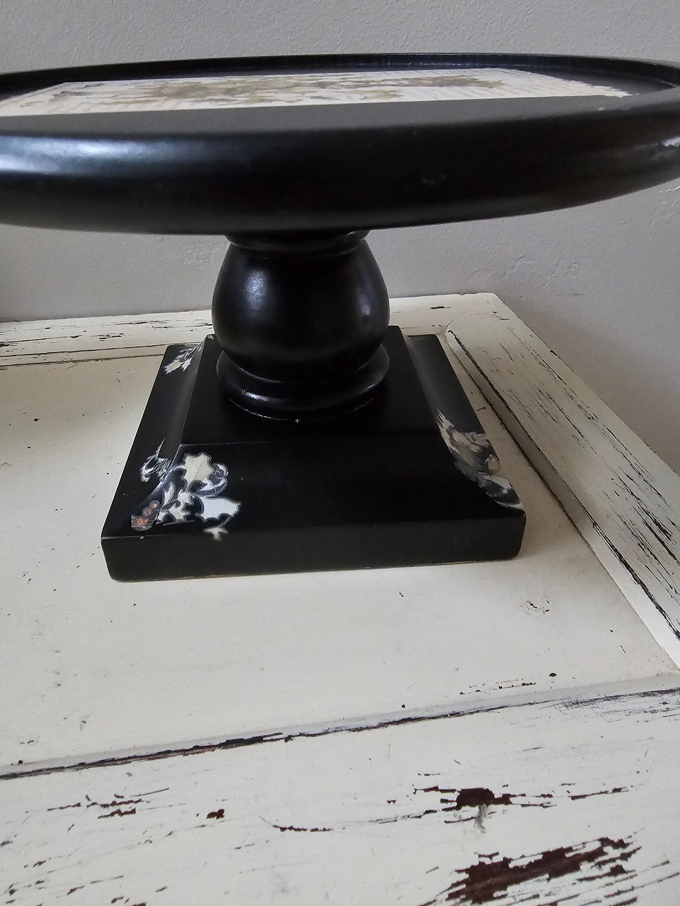 Wooden Fairy Cake Stand Floral Home Kitchen Decor Winter Fairy ...