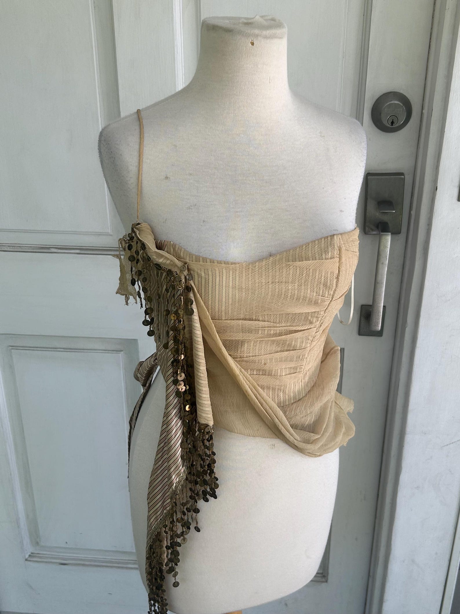 Vintage Moschino Corset Top – Draped Asymmetrical Designer Piece With ...