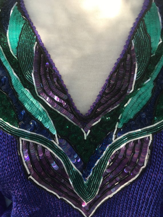 Vintage Elizabeth NY Disco Sweater - Gem