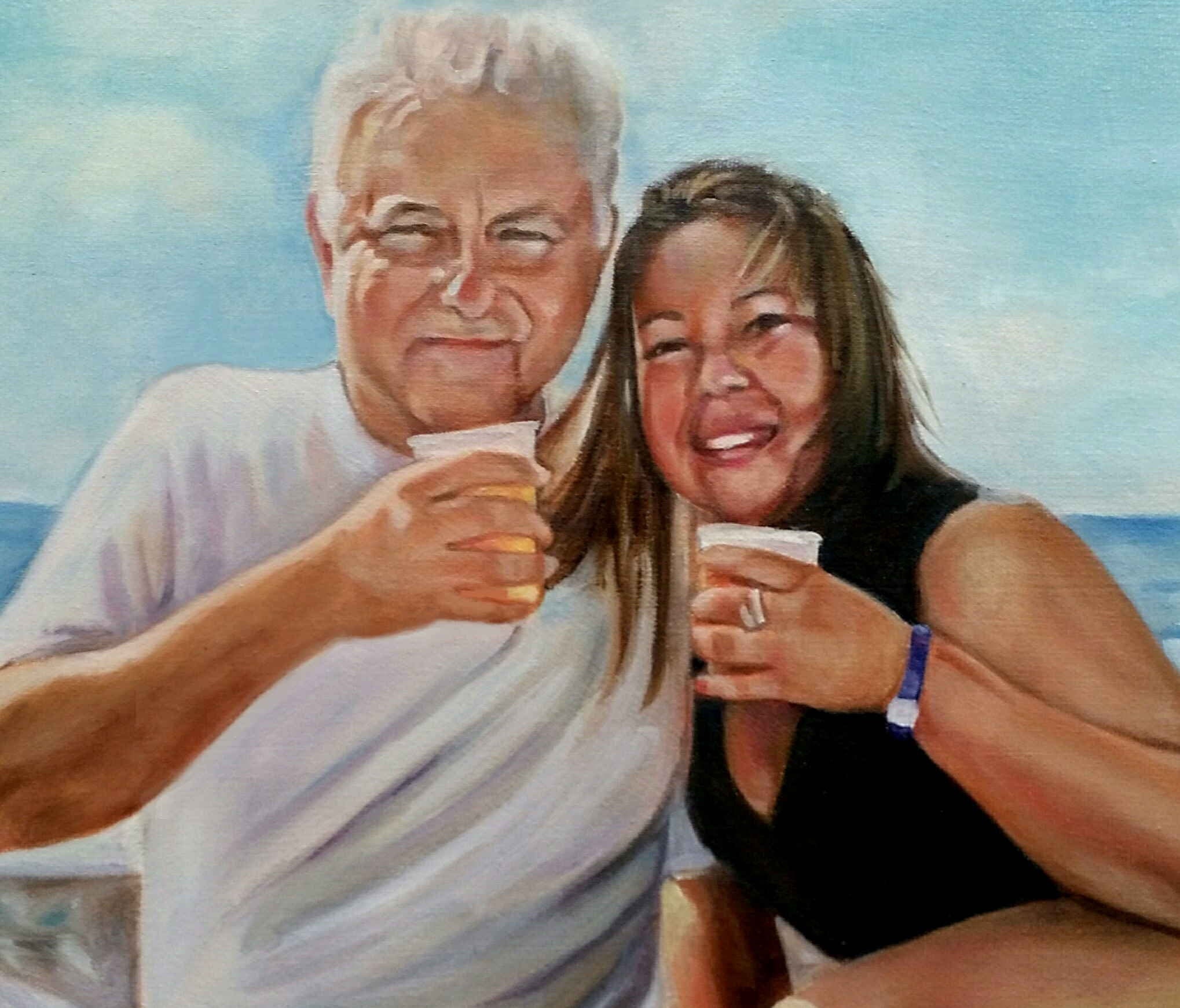 Commission Portrait Oil Painting From Photo. Custom Painting. Details ...
