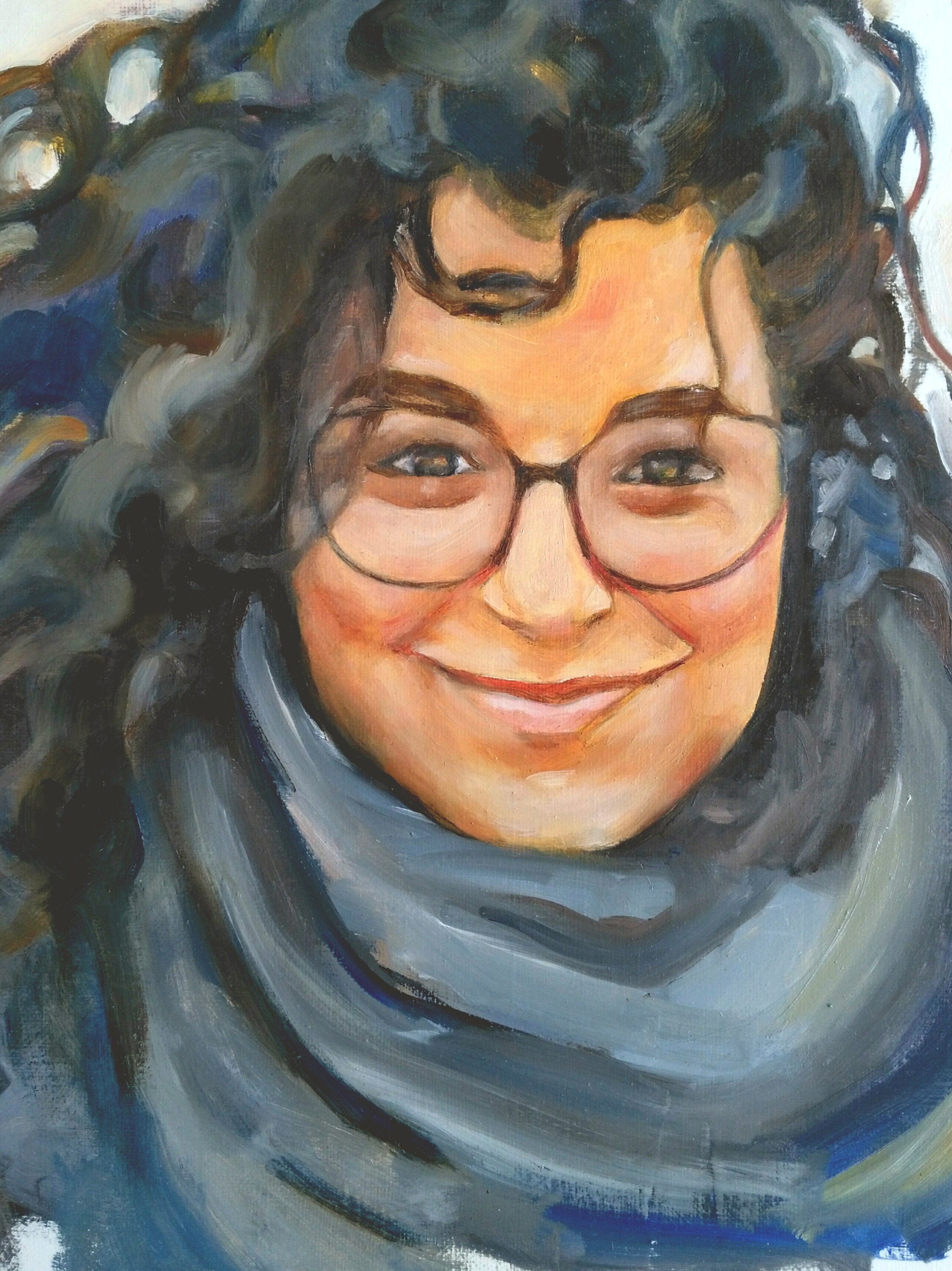 Commission Portrait Oil Painting From Photo. Custom Painting. Details ...