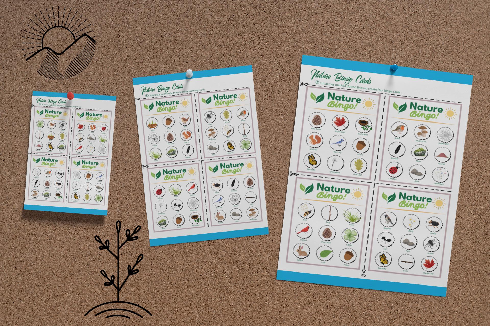 Nature Scavenger Hunt Bingo - Educational Outdoor Games for Family ...