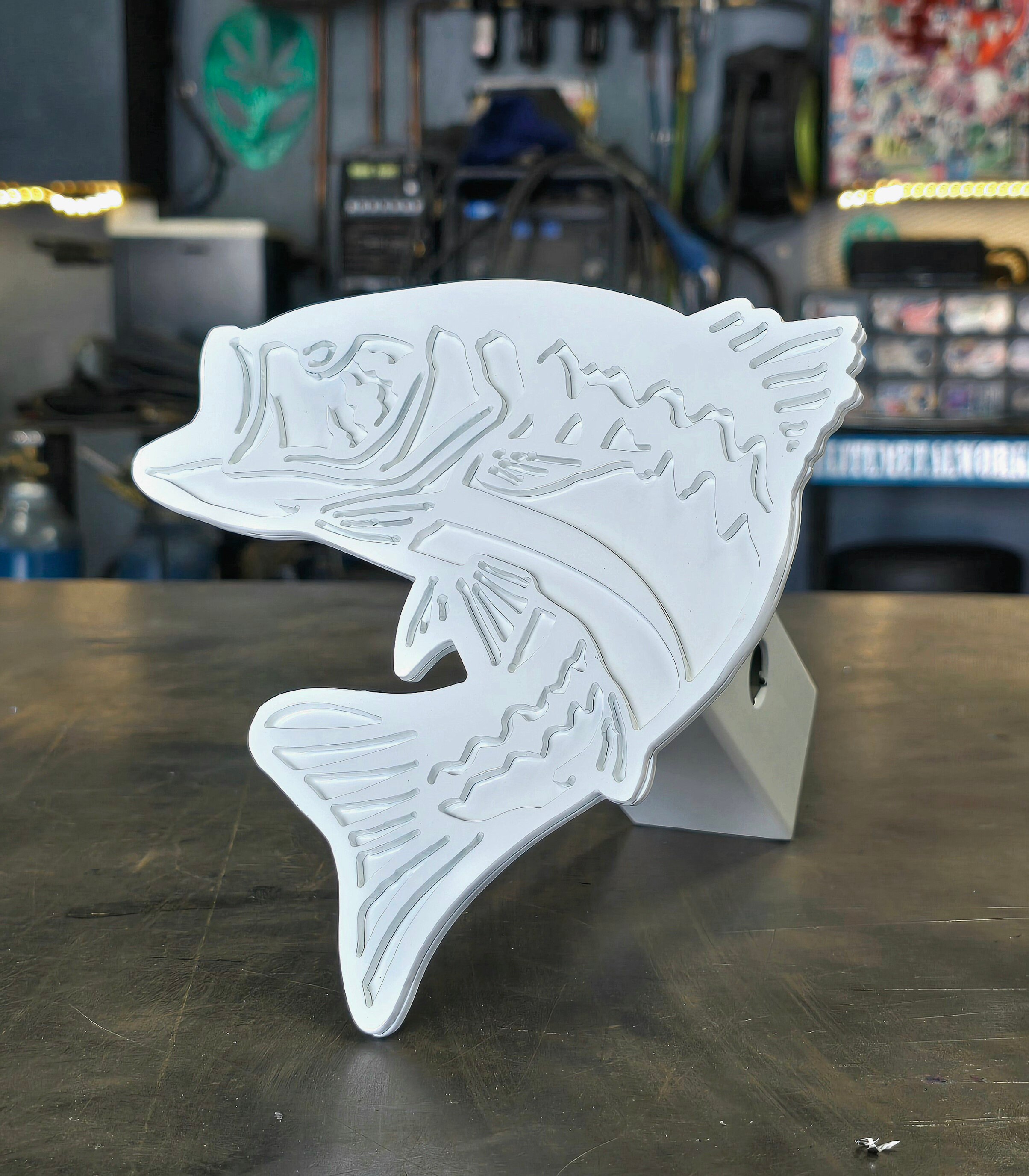 Largemouth Bass Hitch Cover | Powder-coated Metal, 2" Receiver - Etsy