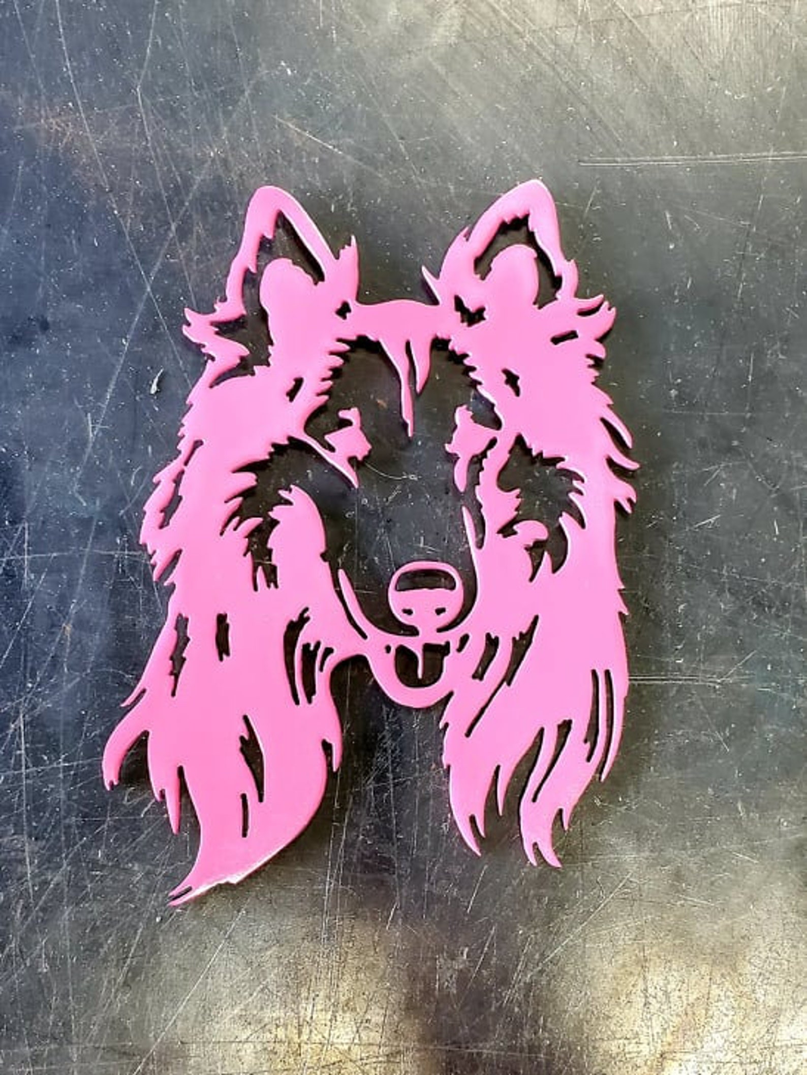 12 & 18 Rough Collie Metal Art Wall Hanger - Etsy