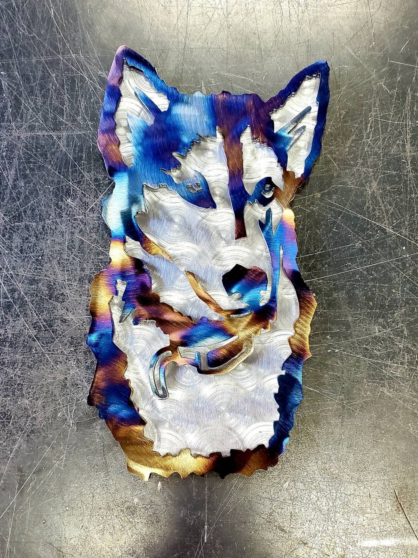 12 Layered Husky Metal Art Wall Hanger Wall Art | Etsy