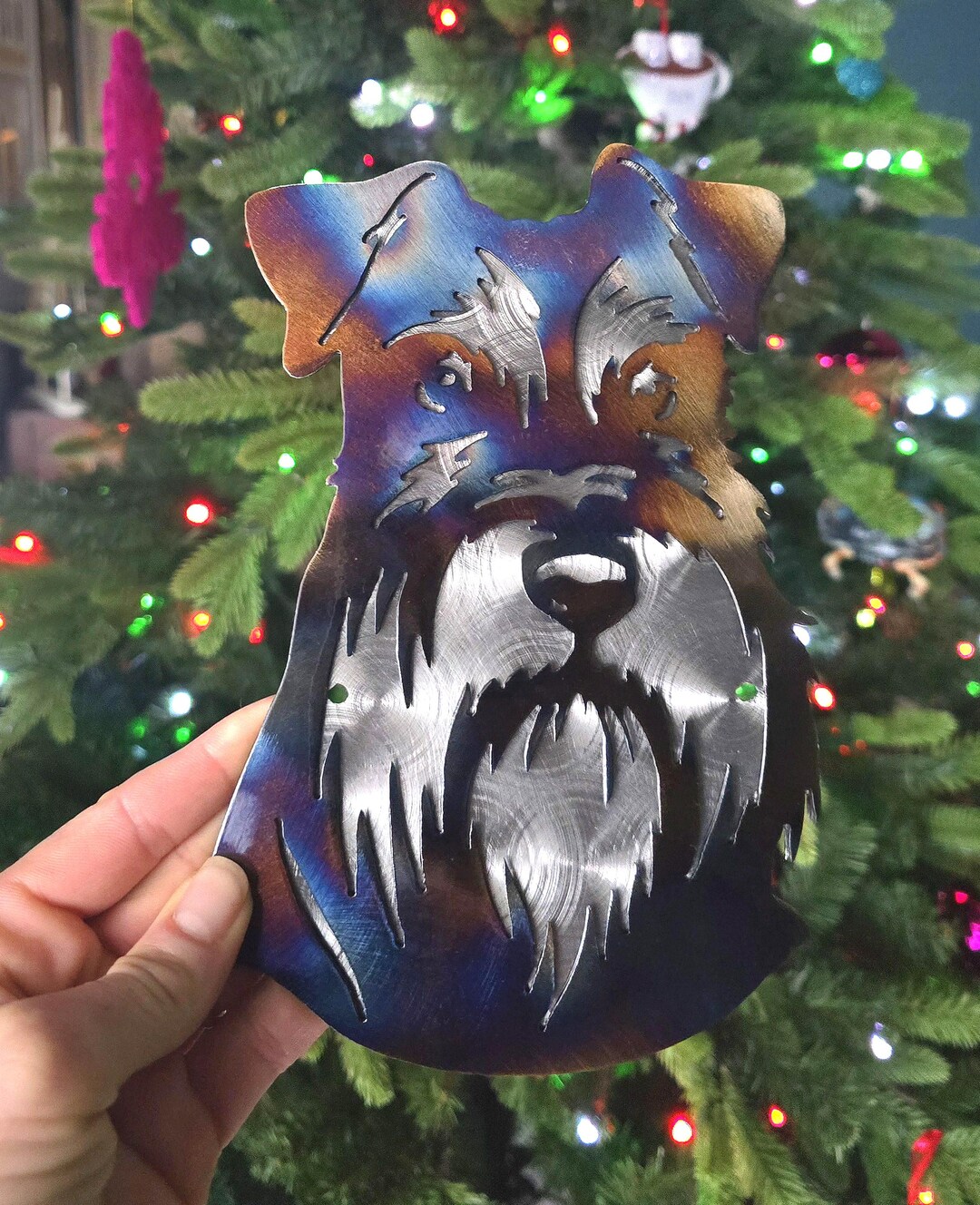 Schnauzer #1 Metal Art (8") | Custom Dog Wall Decor or Gift | Pet Lover ...