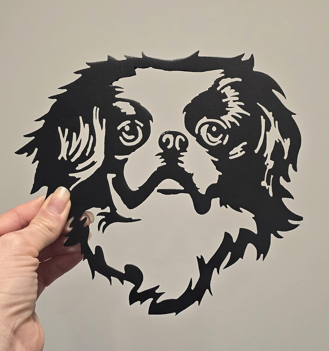 Japanese Chin Metal Art (8") | Custom Dog Wall Decor or Gift | Dog ...