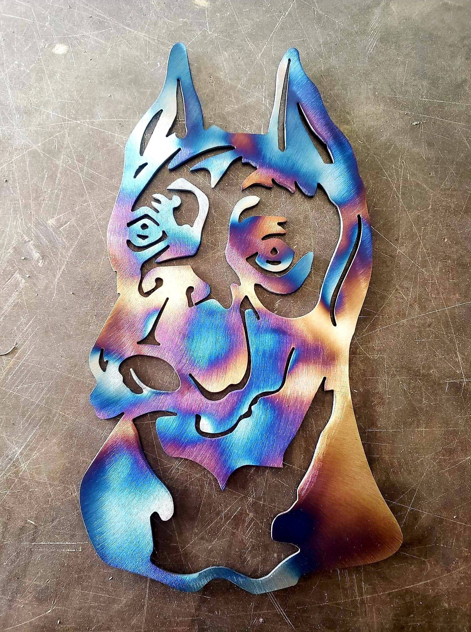 12 & 18 Boxer Metal Art Wall Hanger Wall Art | Etsy